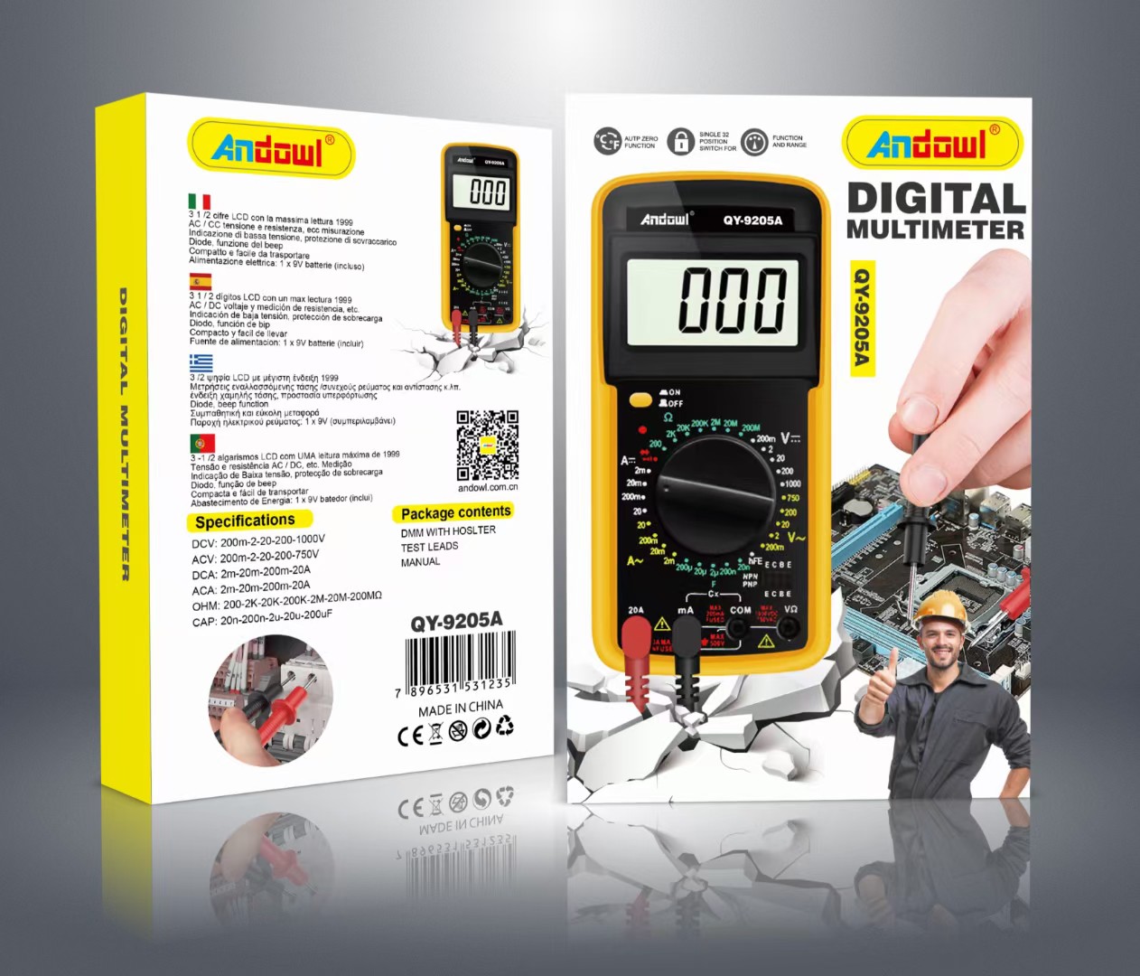 DIGITAL MULTIMETER QY-9205A – Control